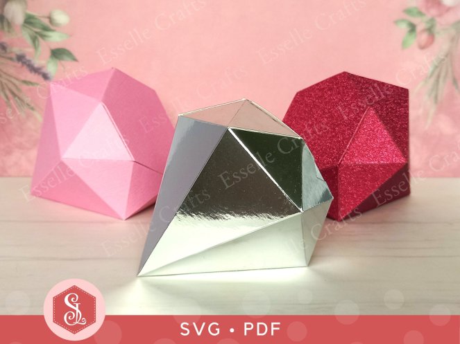 Diamond Gem Favour Boxes – Esselle Crafts