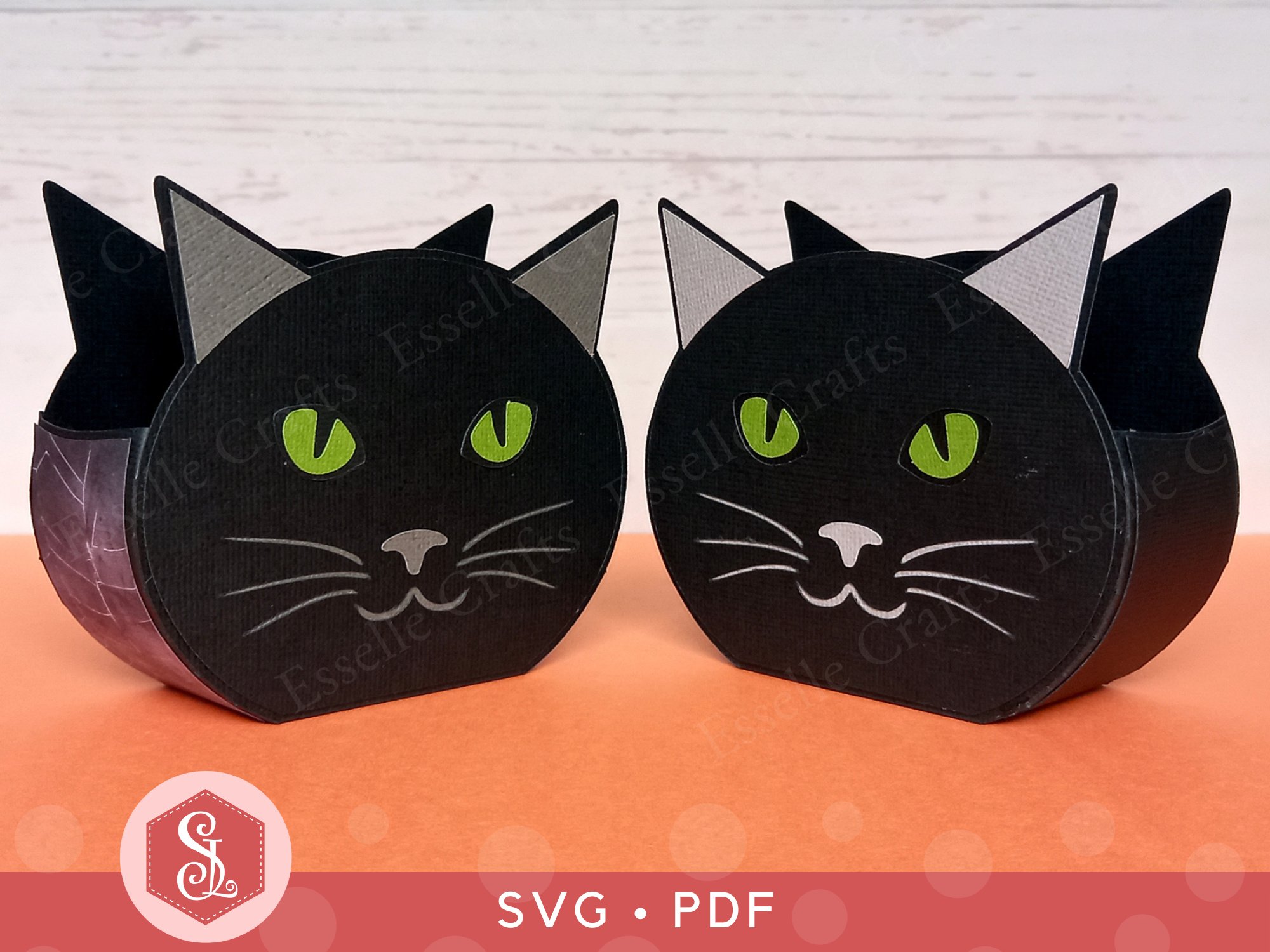 Black Cat Favour Box – Esselle Crafts