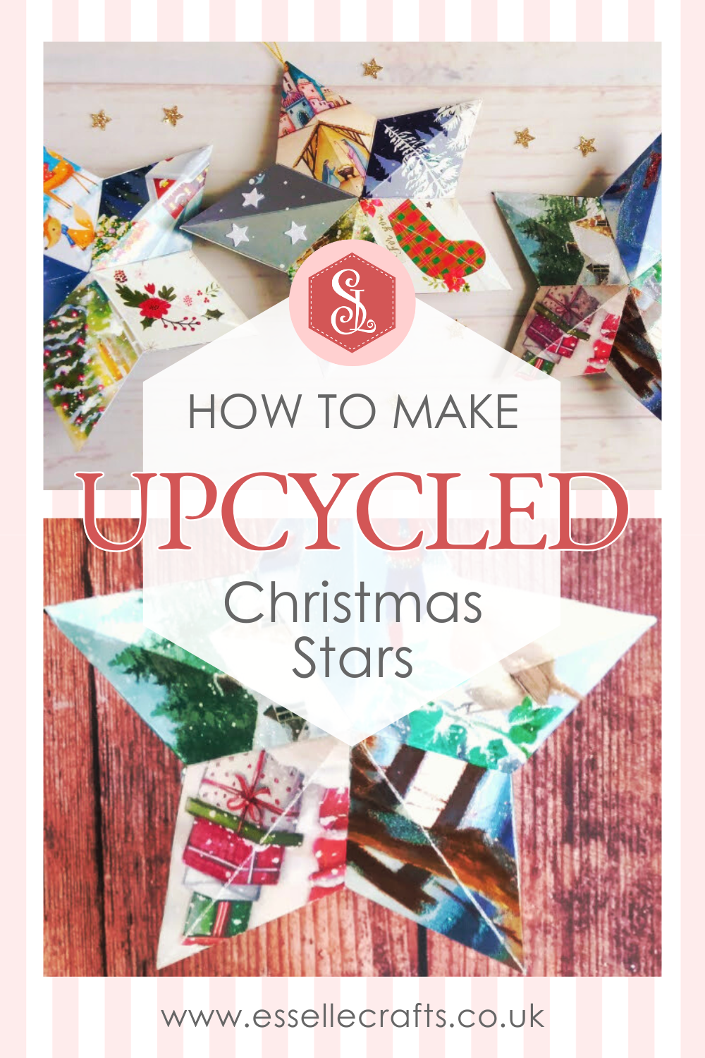 DIY Upcycled Hanging Star Decorations – Esselle Crafts