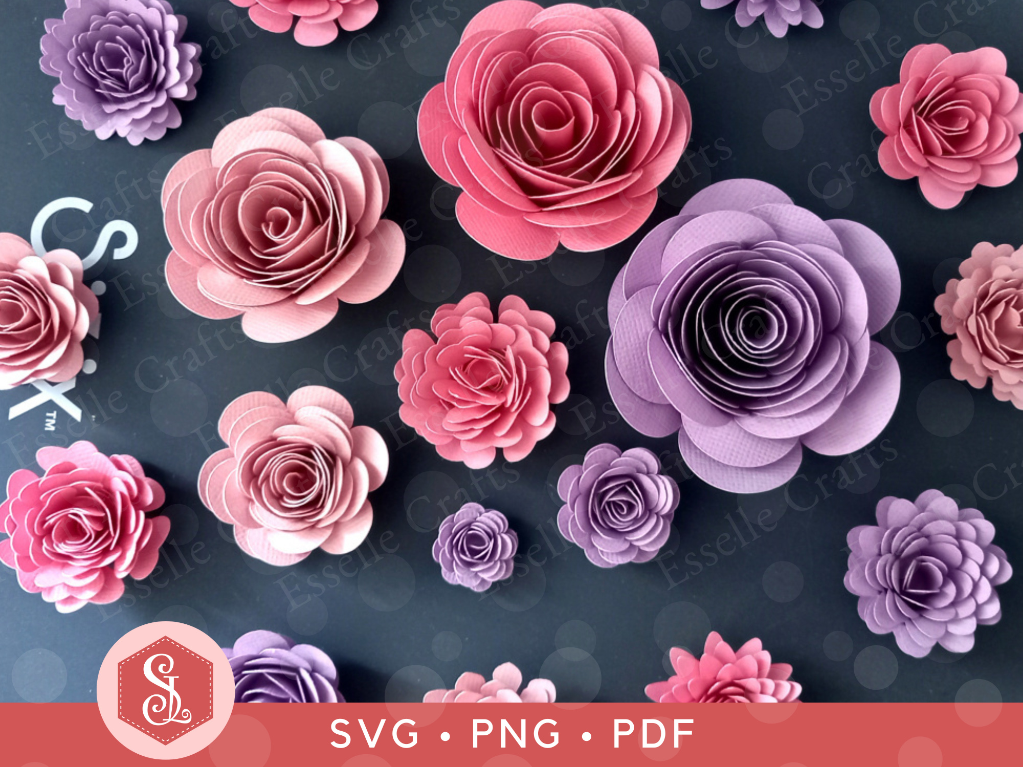 3d Paper Flowers Template Rolled Flowers, 3D Paper Flower