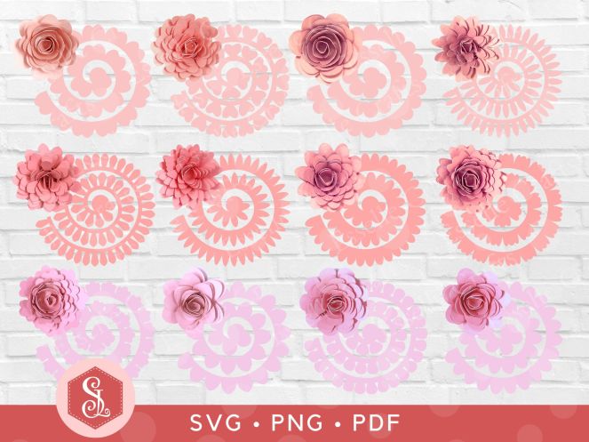 3D Rolled Paper Flowers – Esselle Crafts
