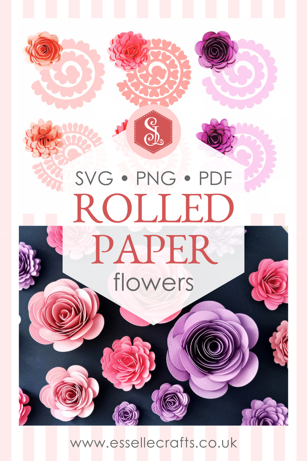 3D Rolled Paper Flowers – Esselle Crafts