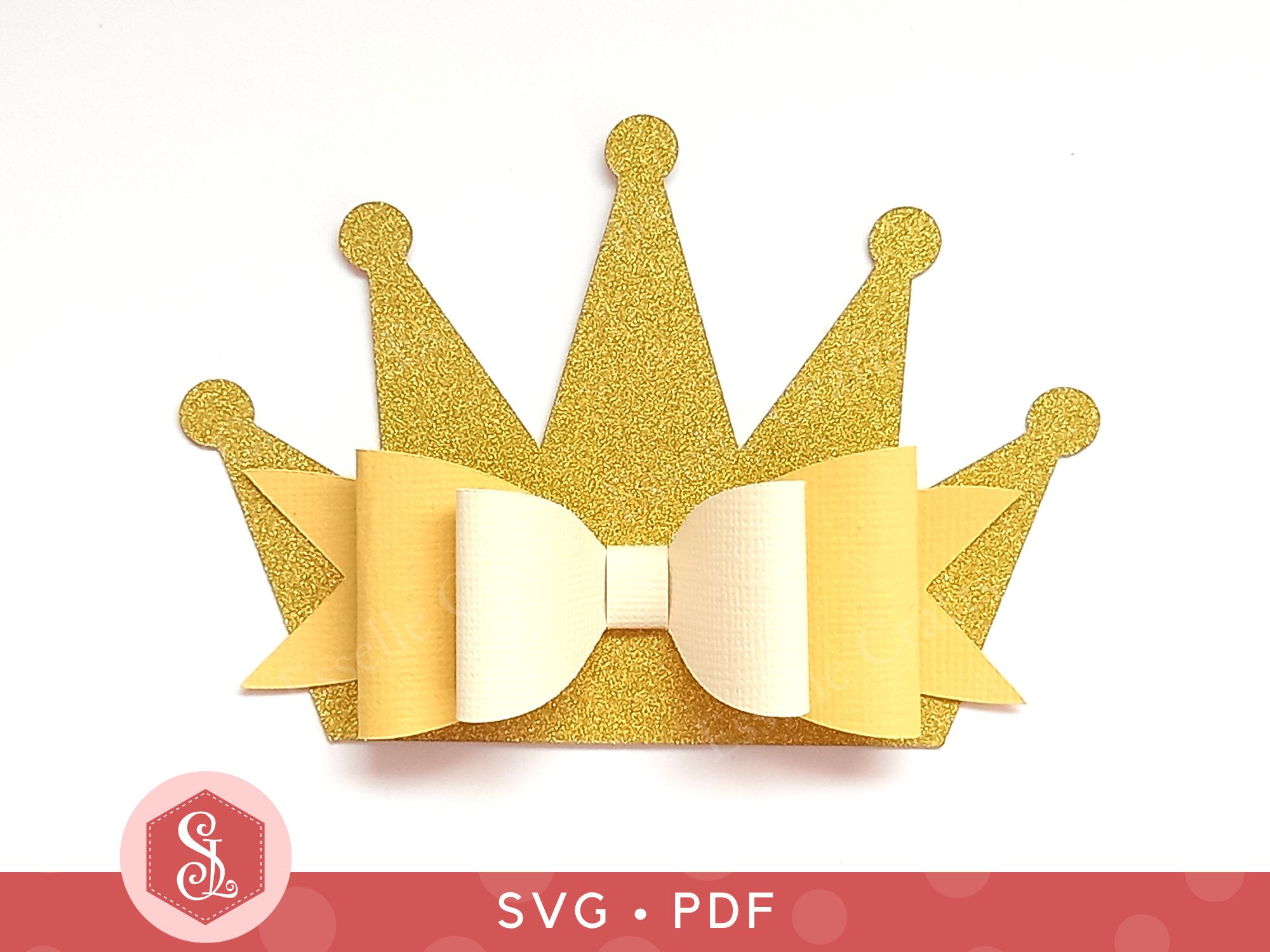 Princess Crown Bow – Esselle Crafts